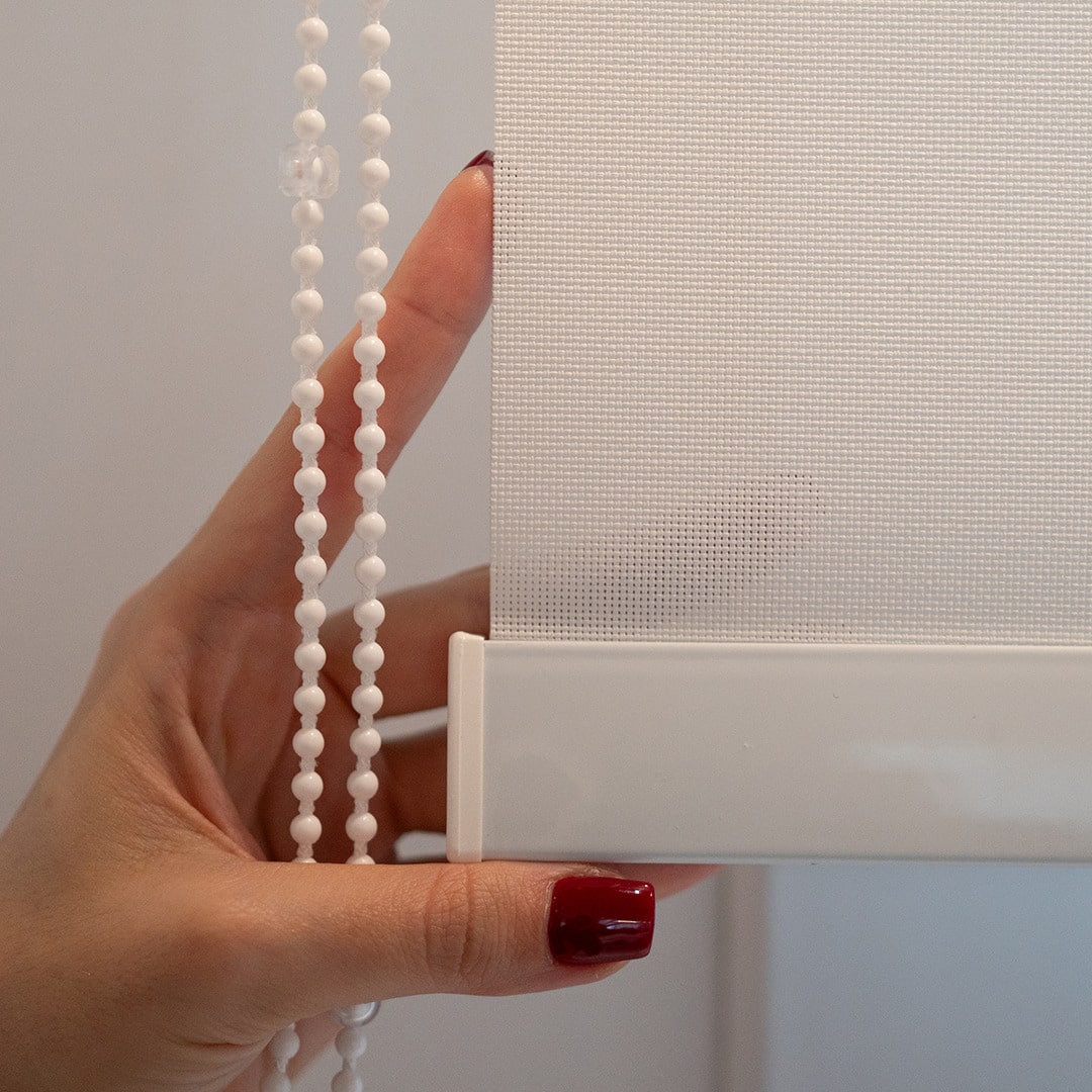 Persiana Rolô Tela Solar Branca | Fácil Persianas